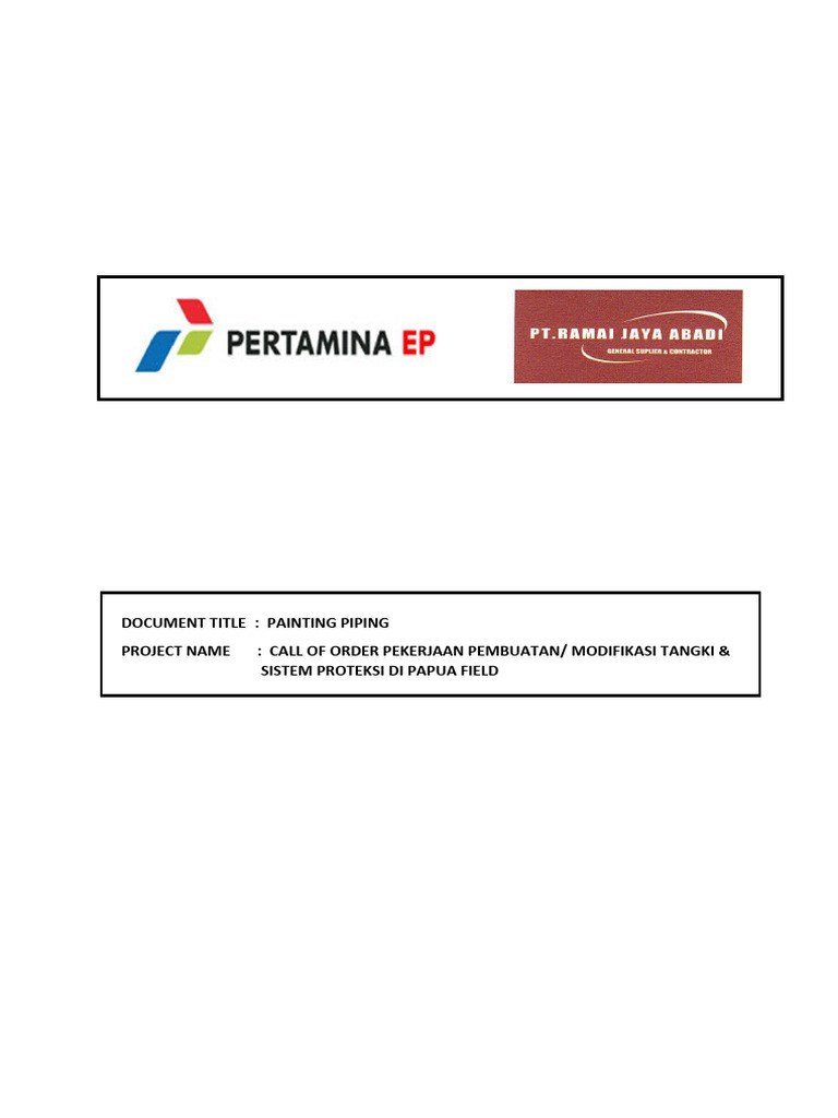 IFR - Metode Kerja Painting Pipa | PDF