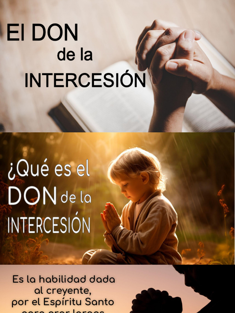 Capitulo 3. El Don de La Intercesión PDF | PDF | Intercesión | Oración