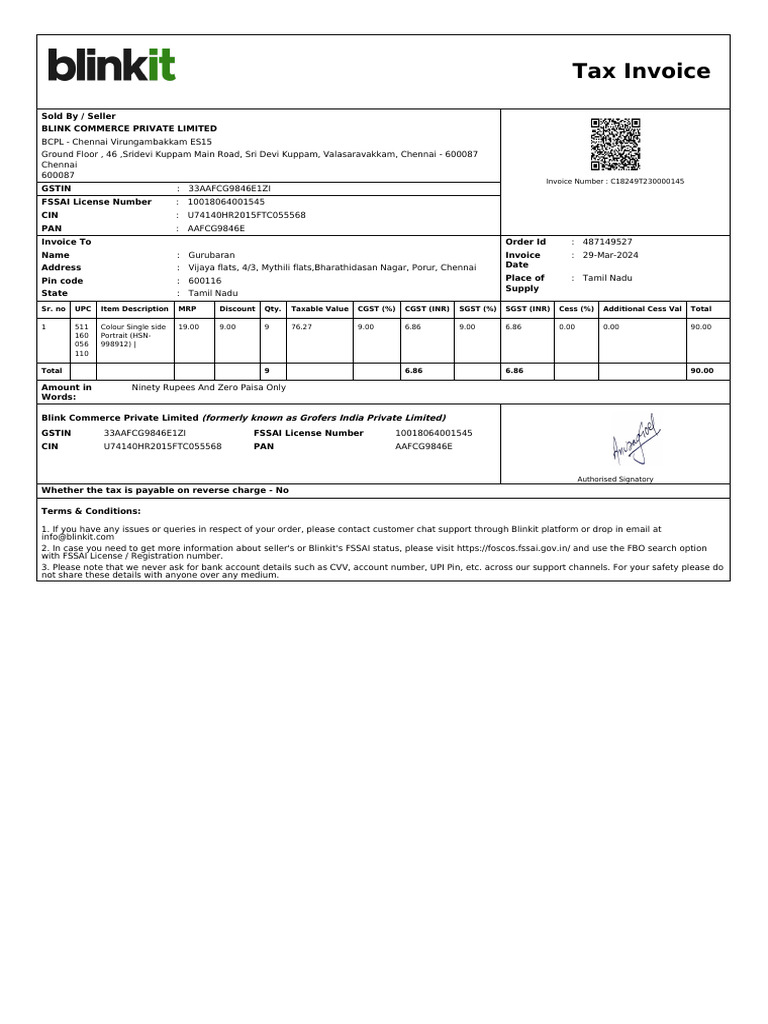 ForwardInvoice - ORD043848866 2 | PDF | Invoice | Taxes