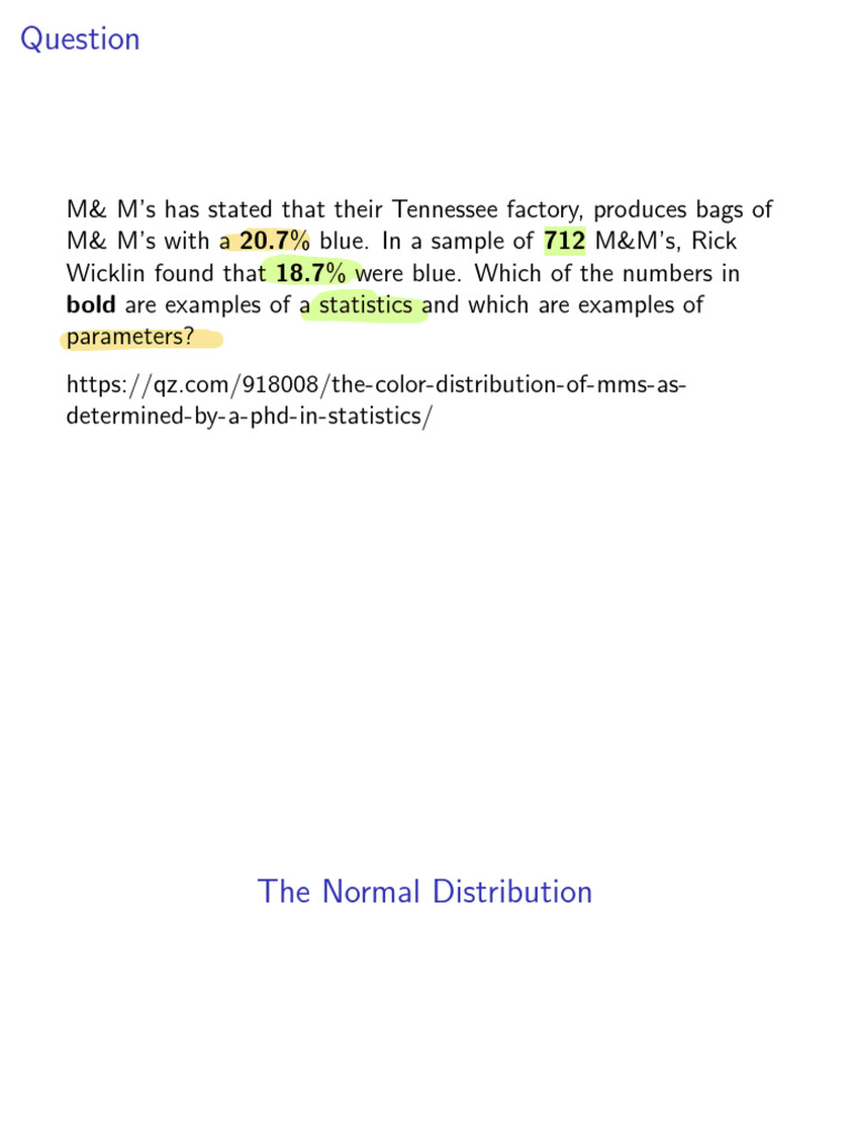 24-01-31 Marked Slides | PDF | Normal Distribution | Probability Theory