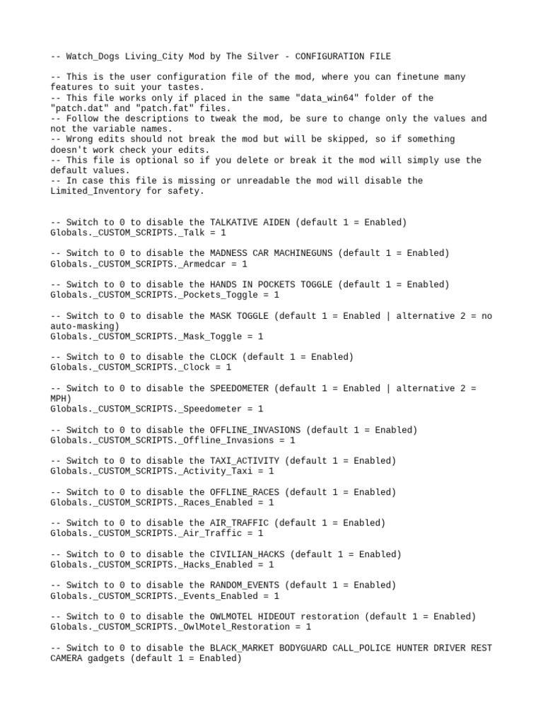 Living City MOD CONFIG | PDF | Computing | Software