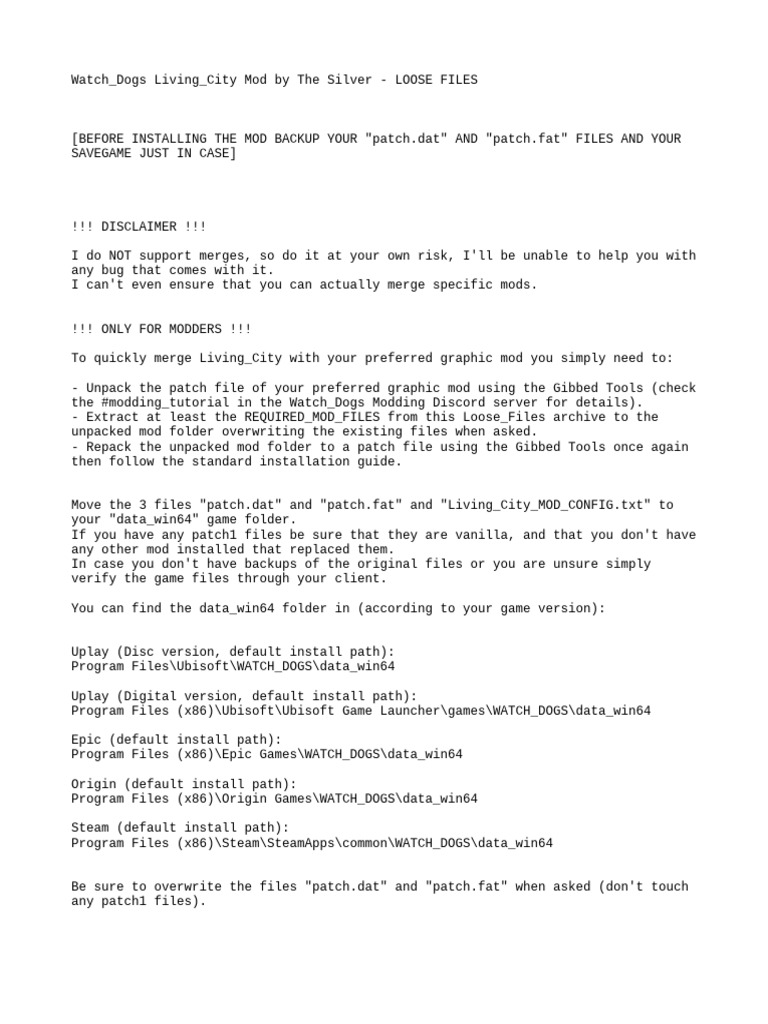 Installation - Guide - Loose - Files | PDF