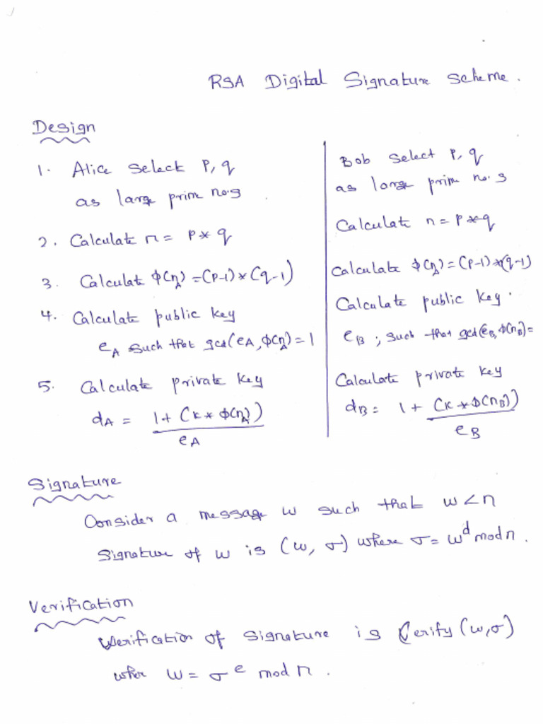 31-RSA Digital Signature-21-03-2024 | PDF