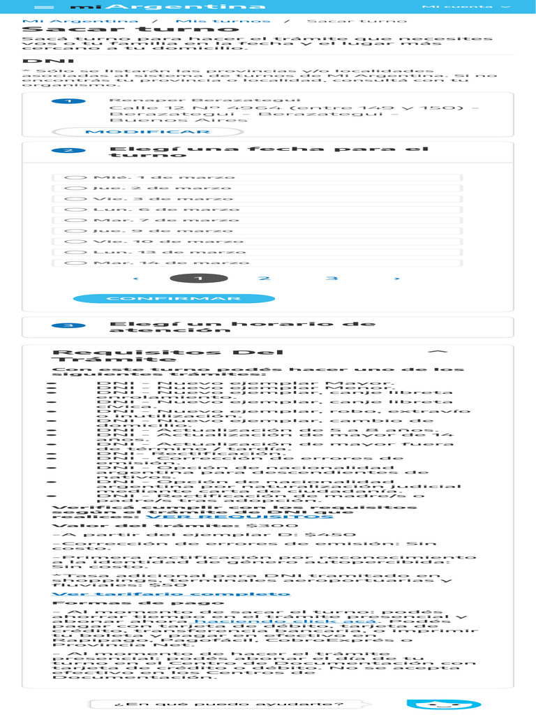 Turnos DNI en Mi Argentina | PDF | Autenticación | Tecnología bancaria