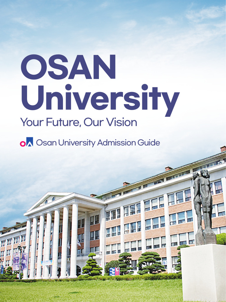 (English) Osan University Admission Guide | PDF | University And ...