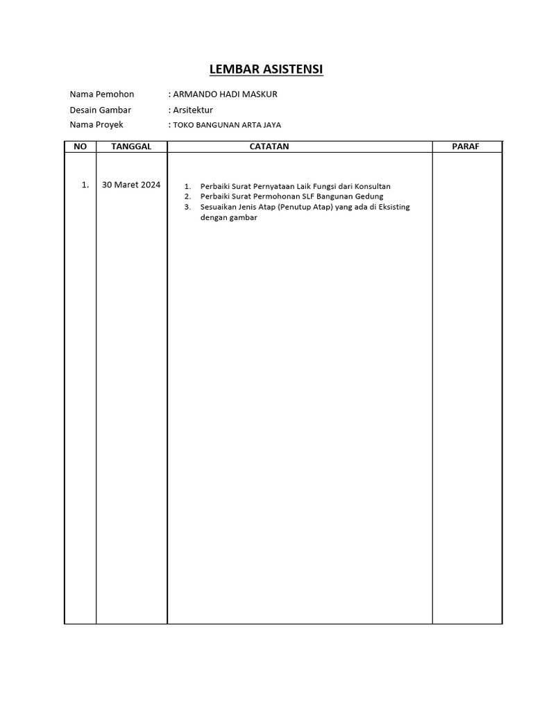 REVISI ARSITEKTUR ARMANDO | PDF