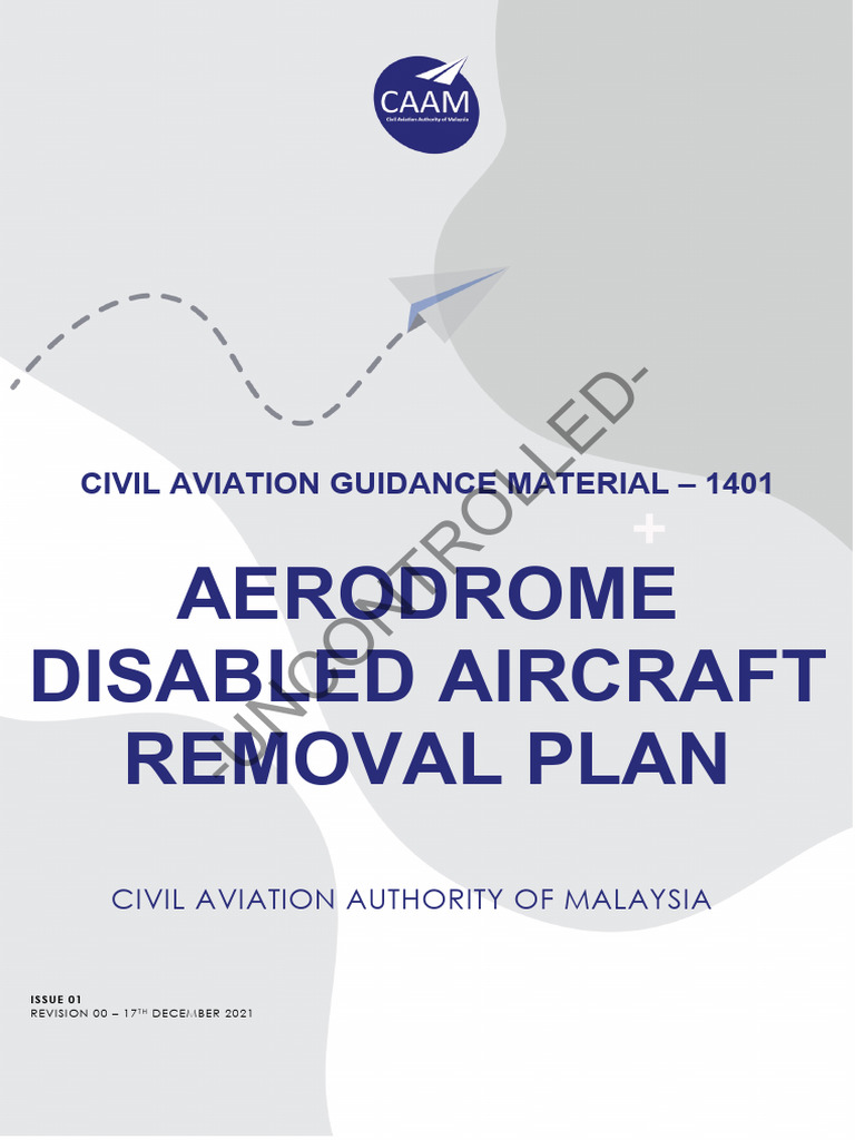 CAGM 1401 Aerodrome Disabled Aircraft Removal Plan | PDF | Airport ...