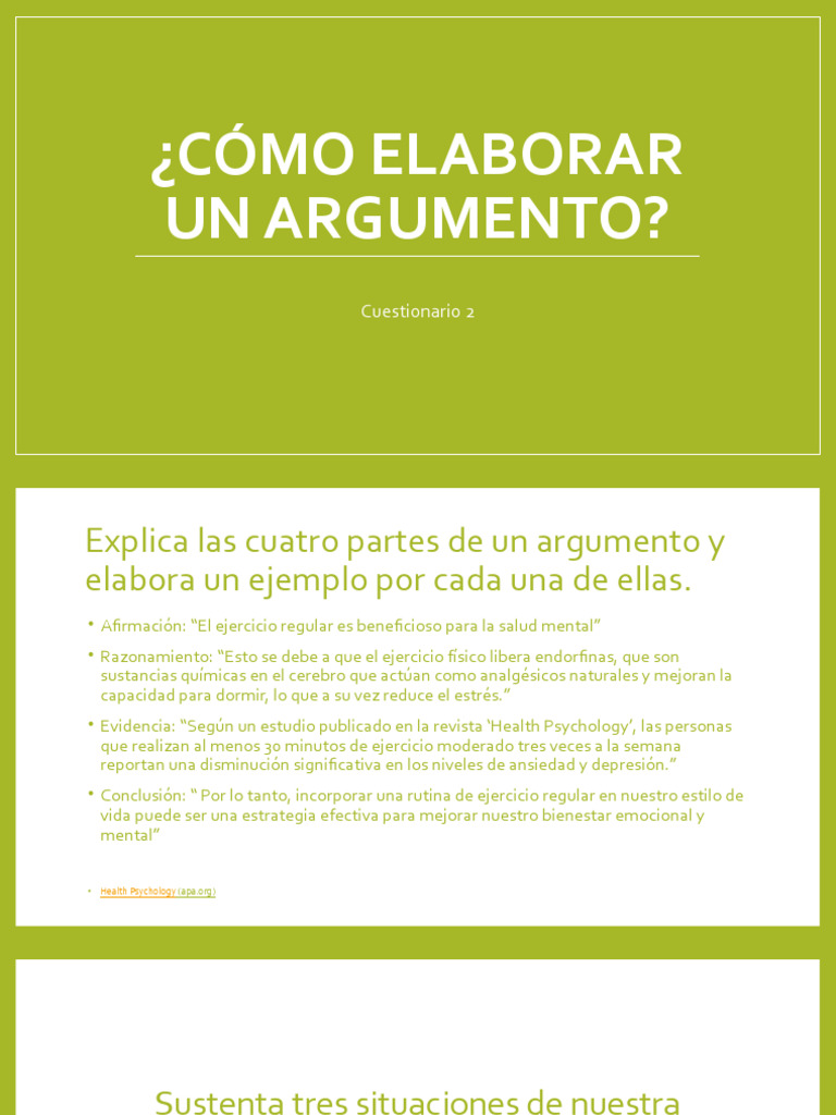Cómo Elaborar Un Argumento | PDF | Retórica | Hablar en público