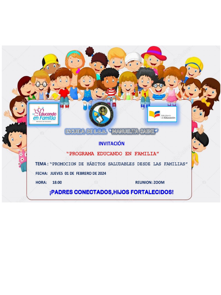 Invitacion Taller Educando en Familia | PDF