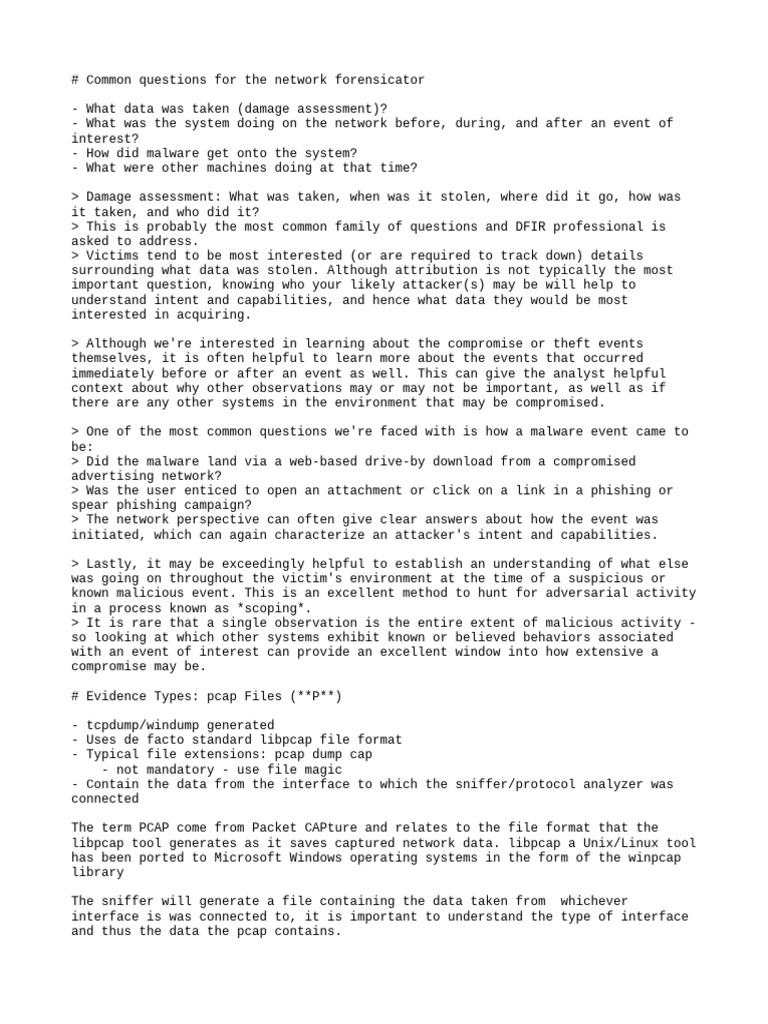 Network Evidence Acquisition | PDF | Computer Network | Computing