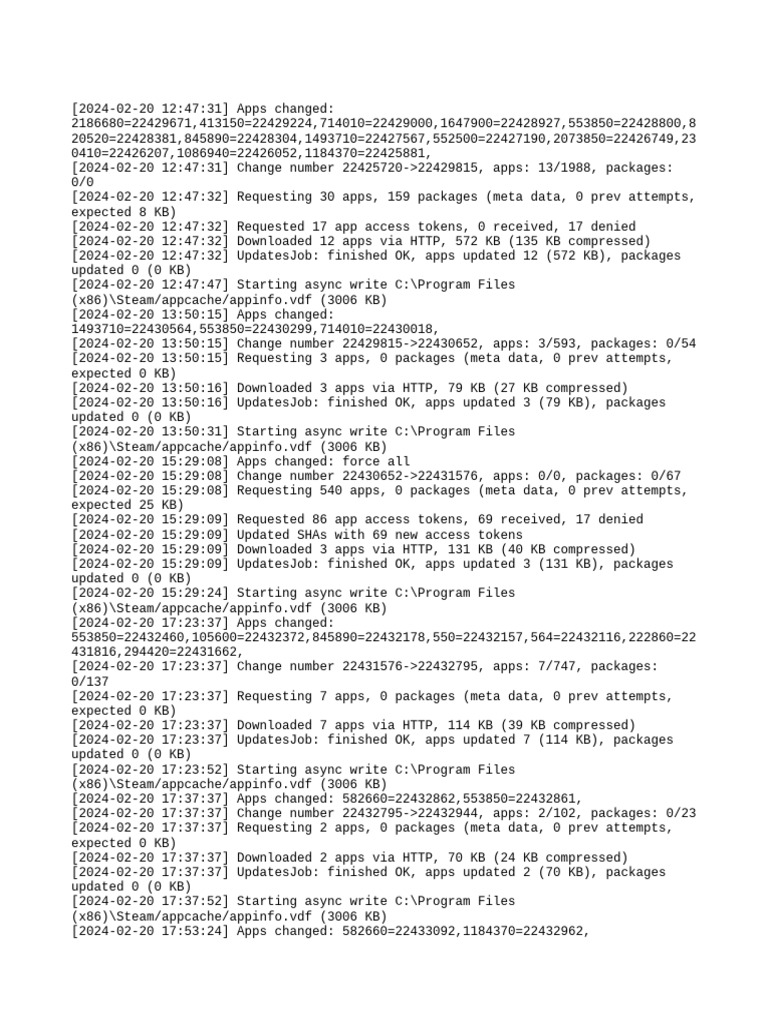 Appinfo Log | PDF | Computing | Internet