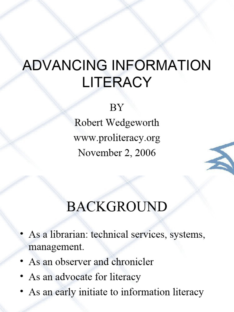 Advancing Information Literacy 2 | PDF | Information Literacy | Literacy