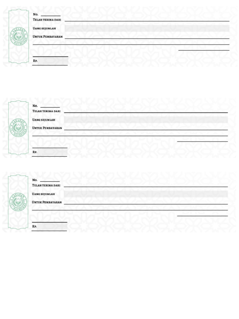 Kwitansi Siap Print | PDF
