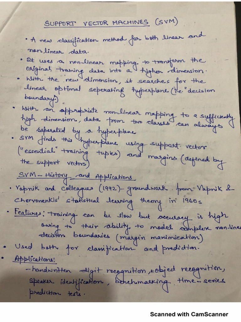 Support Vector Machine Pdf