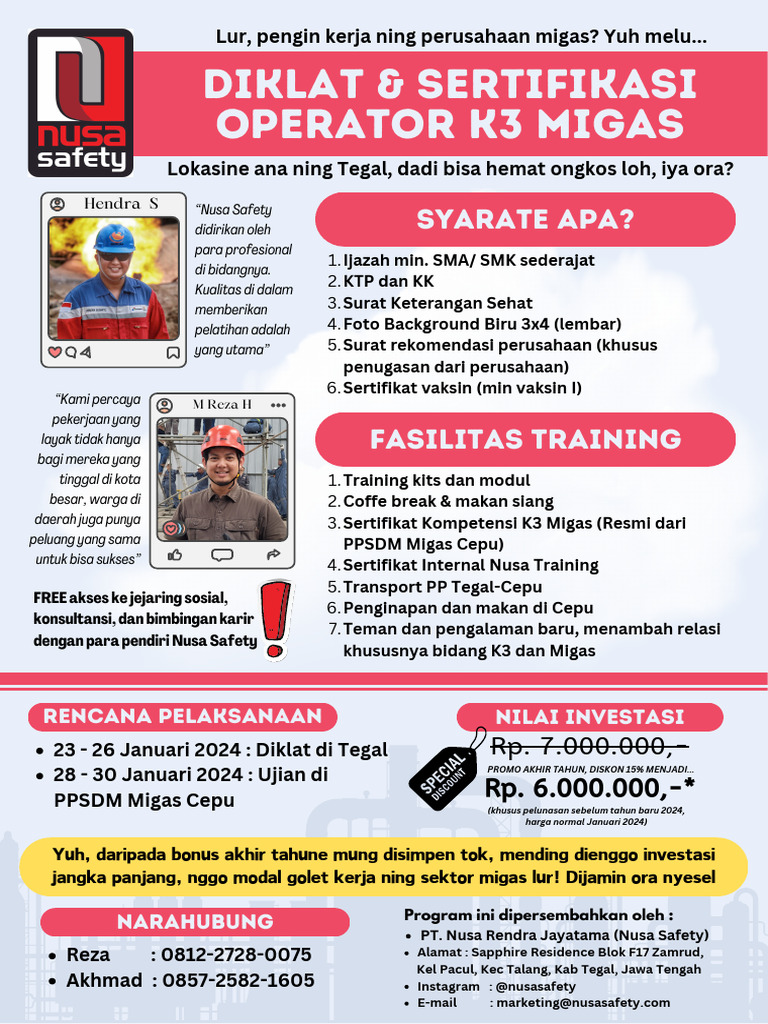 Flyer Operator K3 Migas | PDF