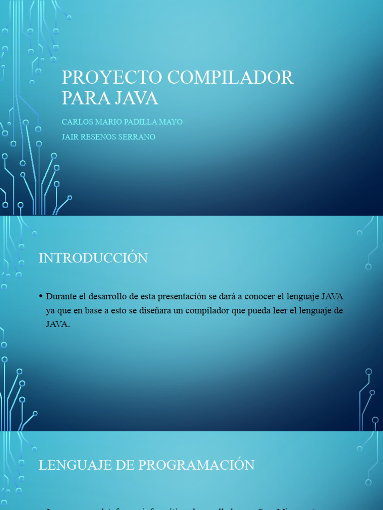 Expo Compiladores | PDF | Java (lenguaje de programación) | máquina virtual de Java