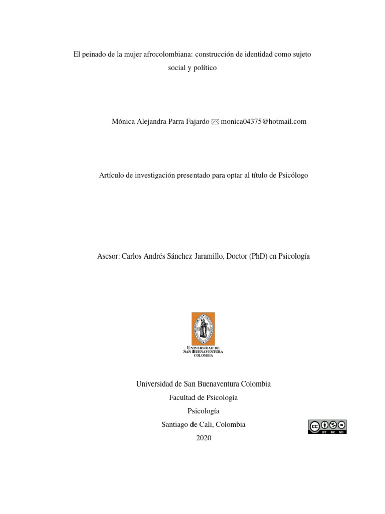 Peinado afro y construcción identitaria | PDF | Afro | Etnografía