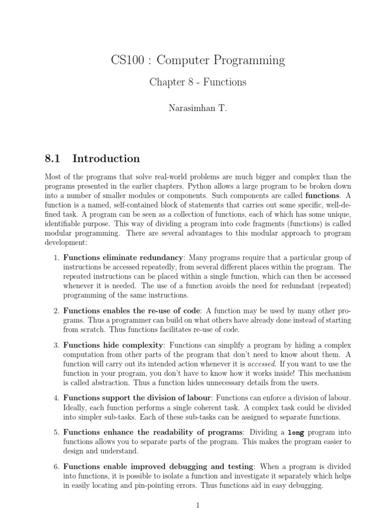 8 Functions | PDF | Parameter (Computer Programming) | Pointer ... 8 Functions | PDF | Parameter (Computer Programming) | Pointer ...