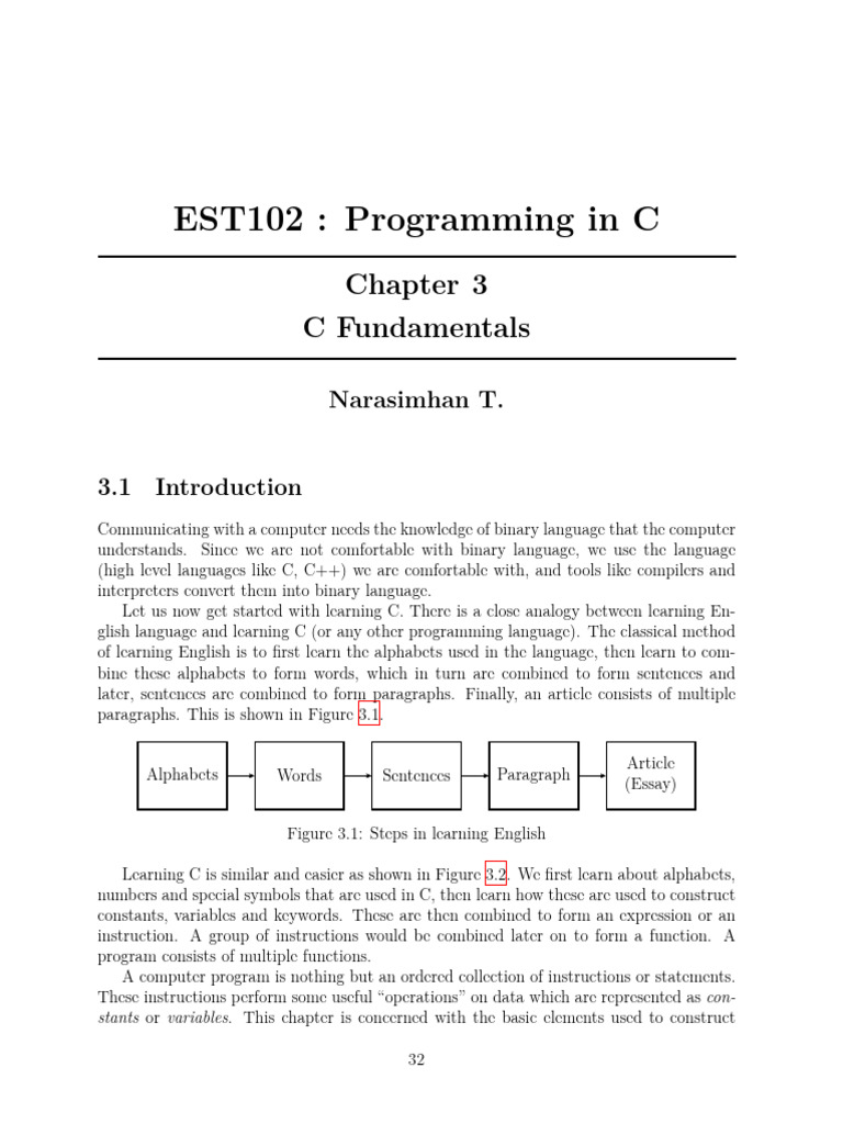 3 C Fundamentals | PDF | Integer (Computer Science) | Data Type