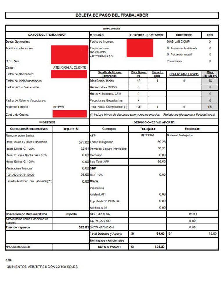 EJEMPLO DE BOLETA | PDF