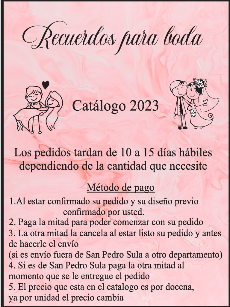 Recuerdos Sencillos para Bodas 2023 | PDF