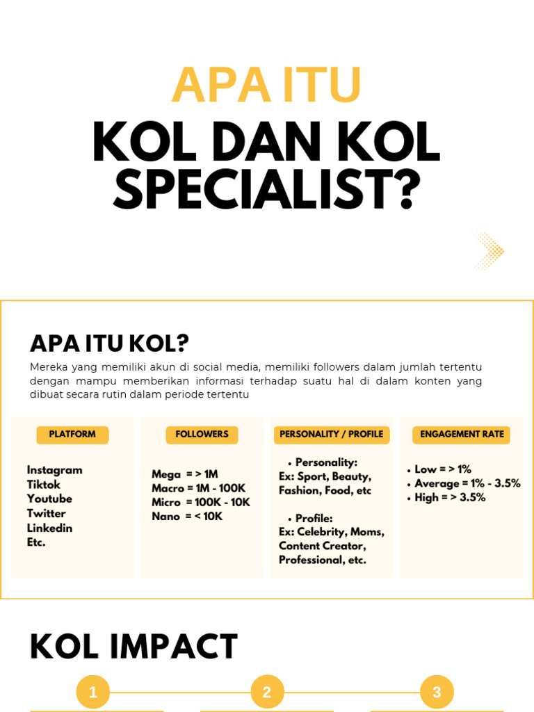 Apa Itu Kol Dan Kol Specialist | PDF
