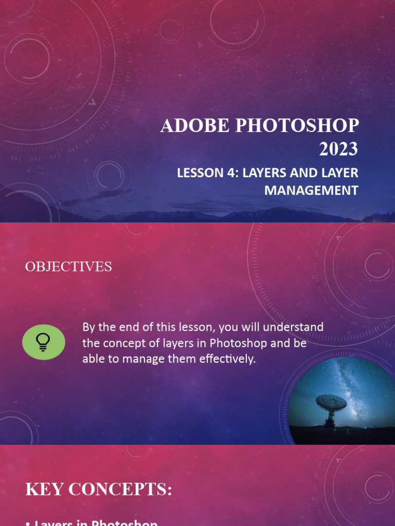 Adobe Photoshop 2023 Lesson 4 | PDF