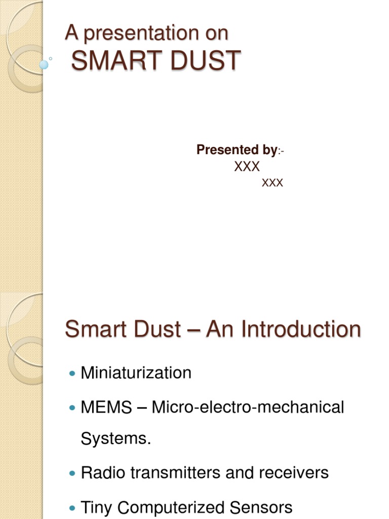 My Smart Dust | PDF | Microcontroller | Electronics