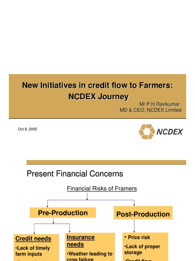 Ncdex | PDF | Credit | Finance & Money Management