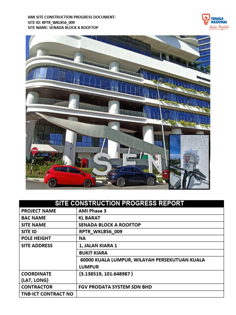 PROGRESS REPORT PHOTO-BLOCK A ROOFTOP | PDF | Electric Power | Telecommunications Engineering