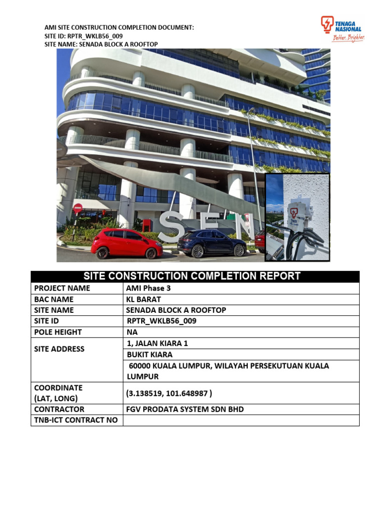 Completion Report Photo-Block A Rooftop | PDF | Electronics | Electricity