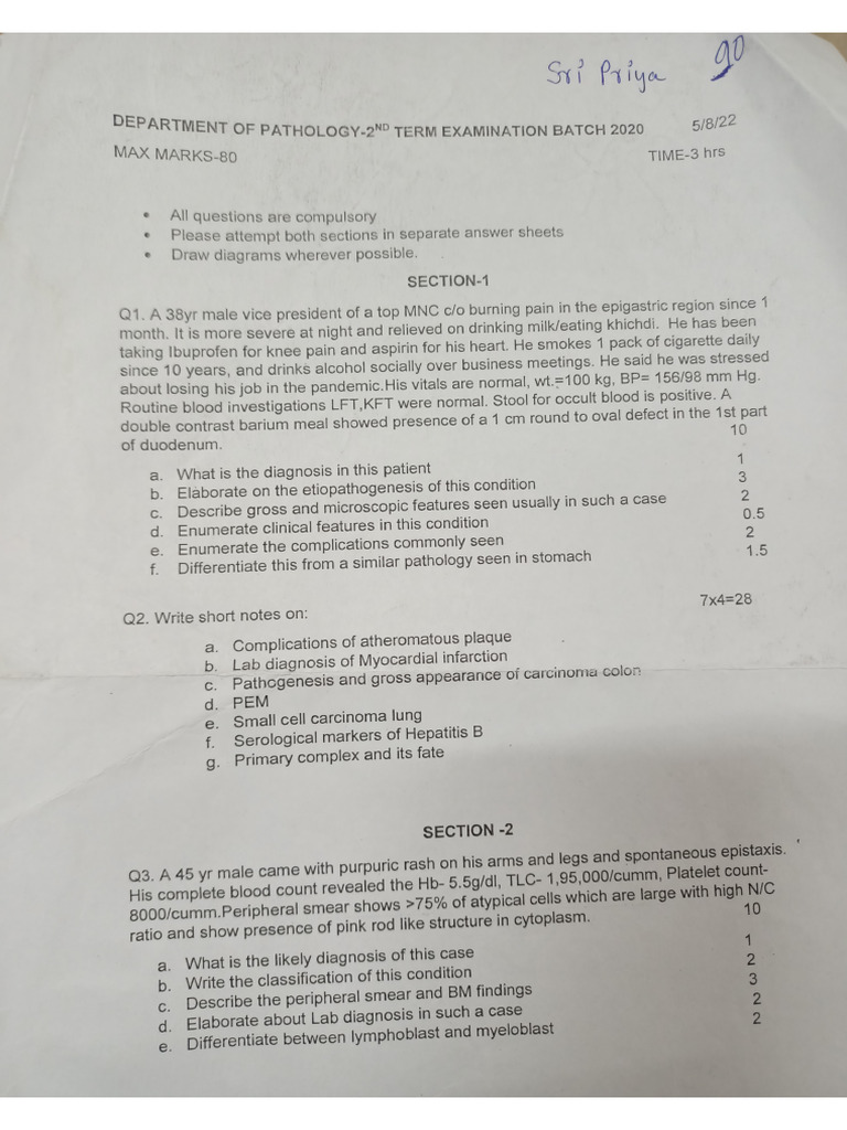 Pathology Paper | PDF