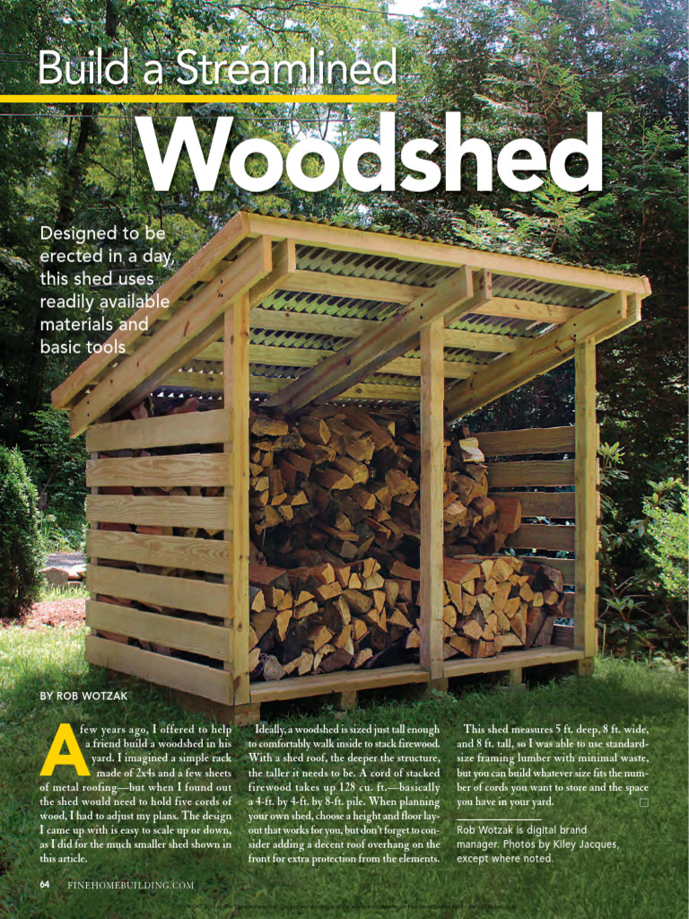 Wood shed construction | PDF | Shed | Screw