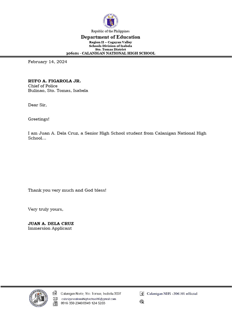 Application-Letter 3 | PDF