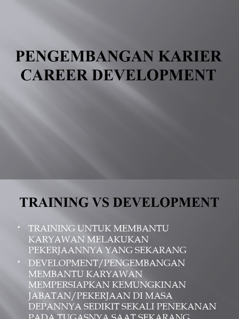 10.career Development | PDF | Karier & Perkembangan