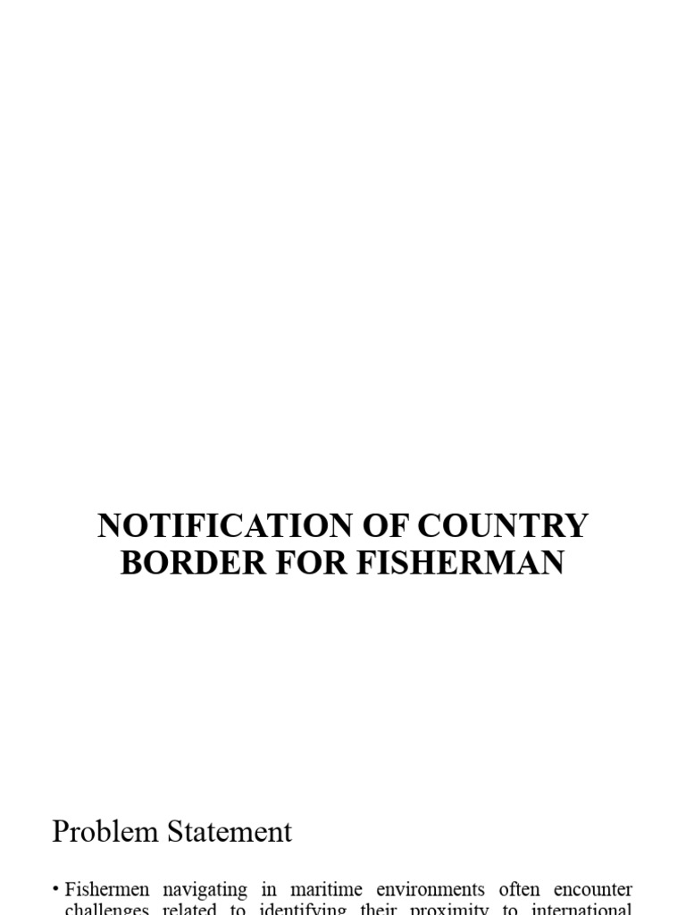 Fisherman Border Notification | PDF | Reliability Engineering | Navigation