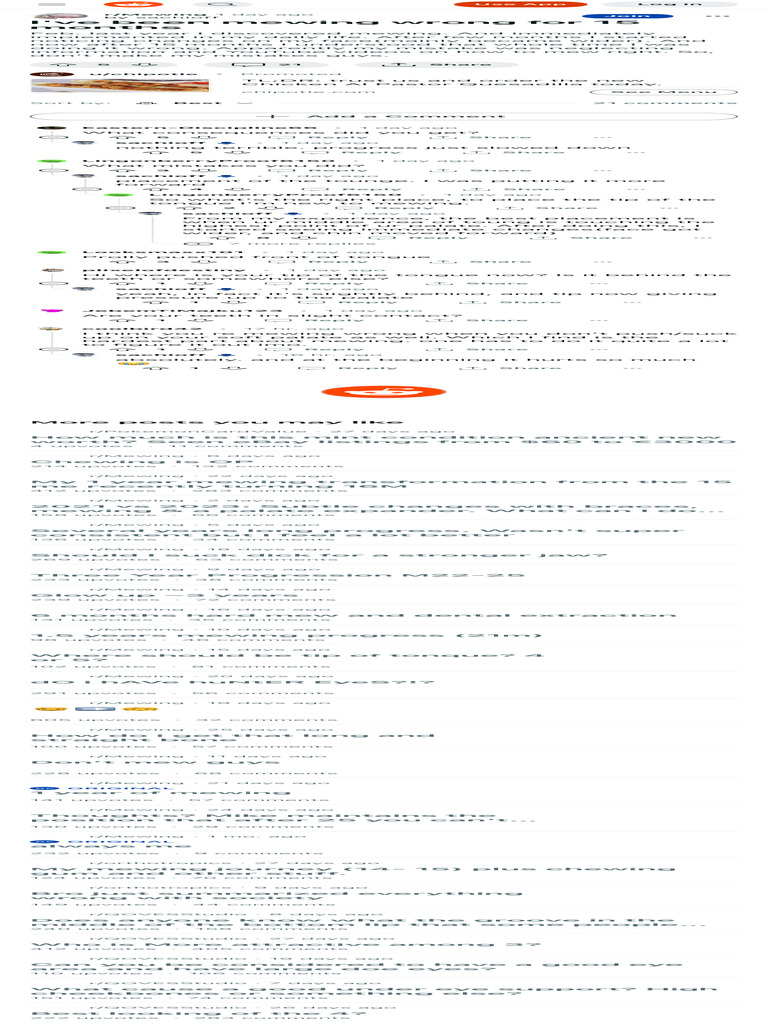 I'Ve Been Mewing Wrong For 15 Months RMewing | PDF | Career & Growth