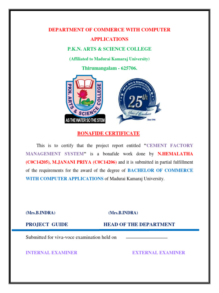 Janu Hema's Project | PDF | Databases | Programming