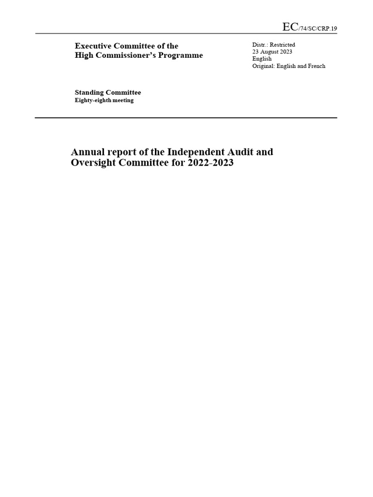 CRP 19 IAOC 88 SC English | PDF | Internal Audit | Audit