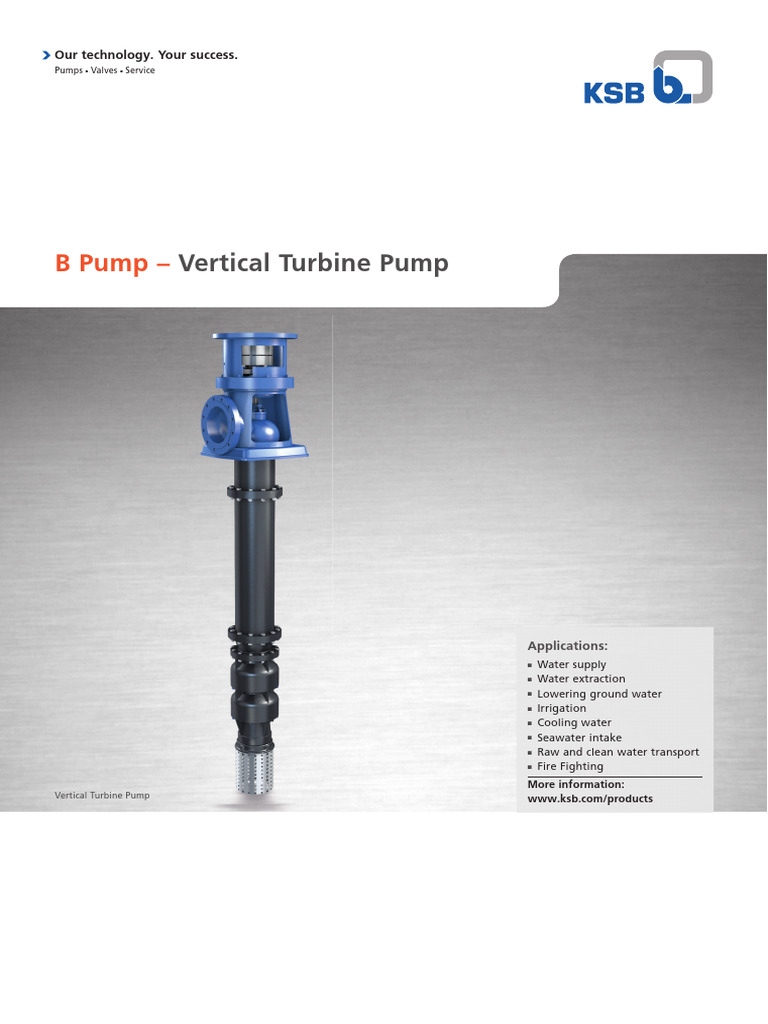 Turbine B - Brochure | PDF | Pump | Mechanical Engineering