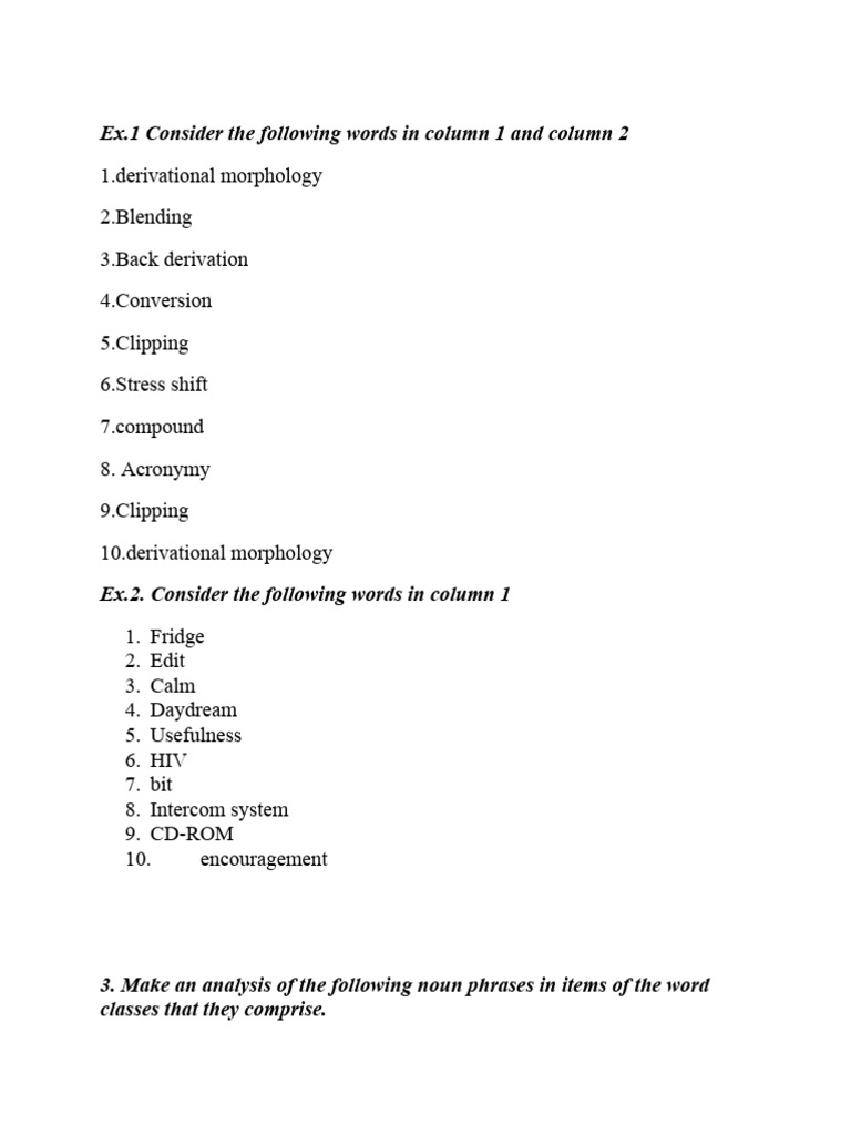 assignment 3 | PDF | Adverb | Language Mechanics