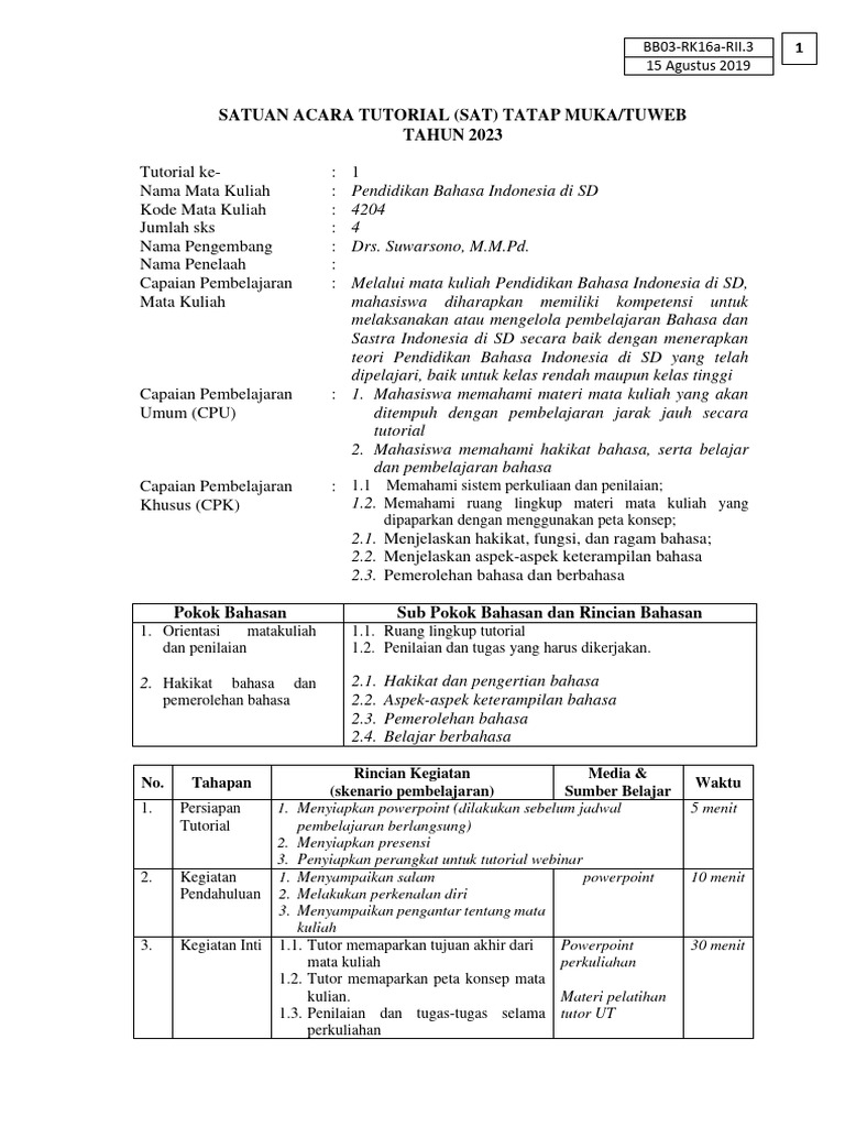 1.1. SAT - 1 - Revisi 2023.1-Compressed | PDF