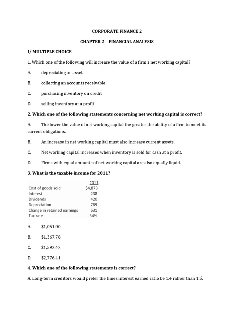 2a. Question - Chapter 2 | PDF | Equity (Finance) | Financial Capital