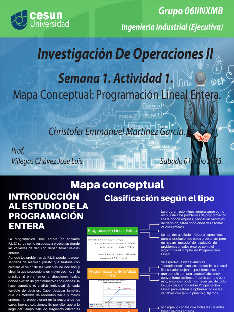 S1.A1. Mapa Conceptual Programación Lineal Entera. - MartinezC | PDF ...