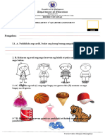 Kinder Second Quarter Exam | PDF
