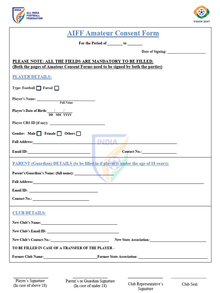 NewAmateurConsentForm 1685620374 | PDF | Government | Justice