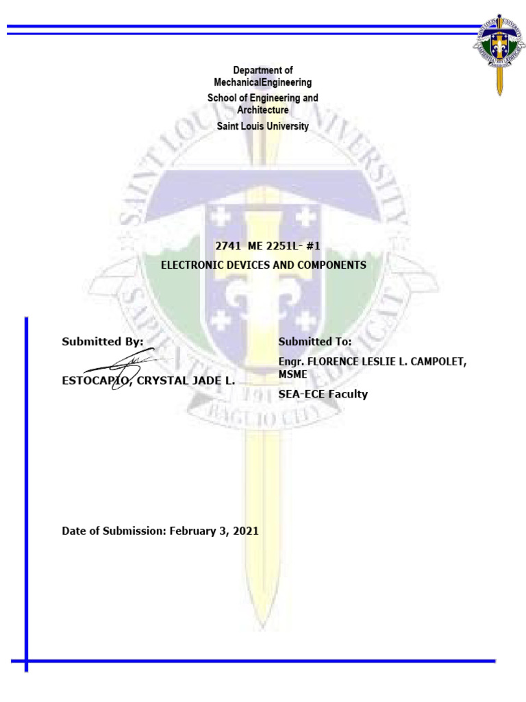 Villanueva Basic Lec | PDF | Resistor | Inductor