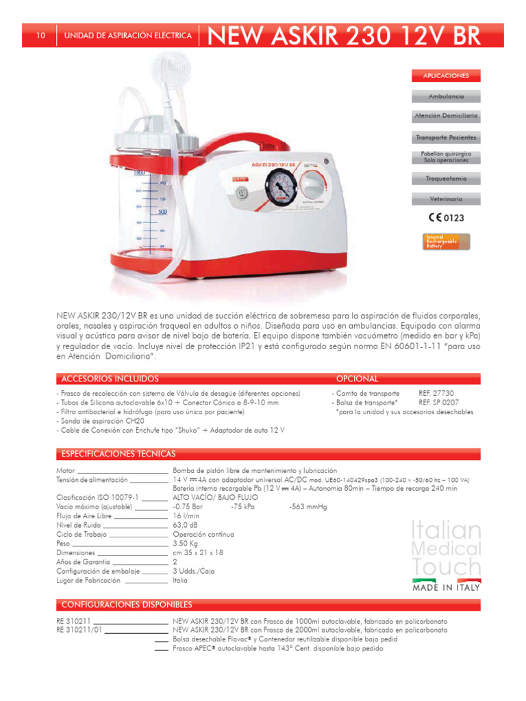 Aspirador Portatil New Askir 230 12BR Brochure | PDF