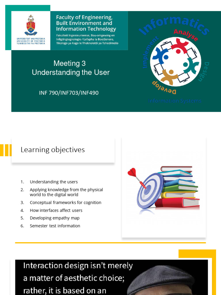 Meeting 3 - Understanding The User | PDF | Learning | Cognition