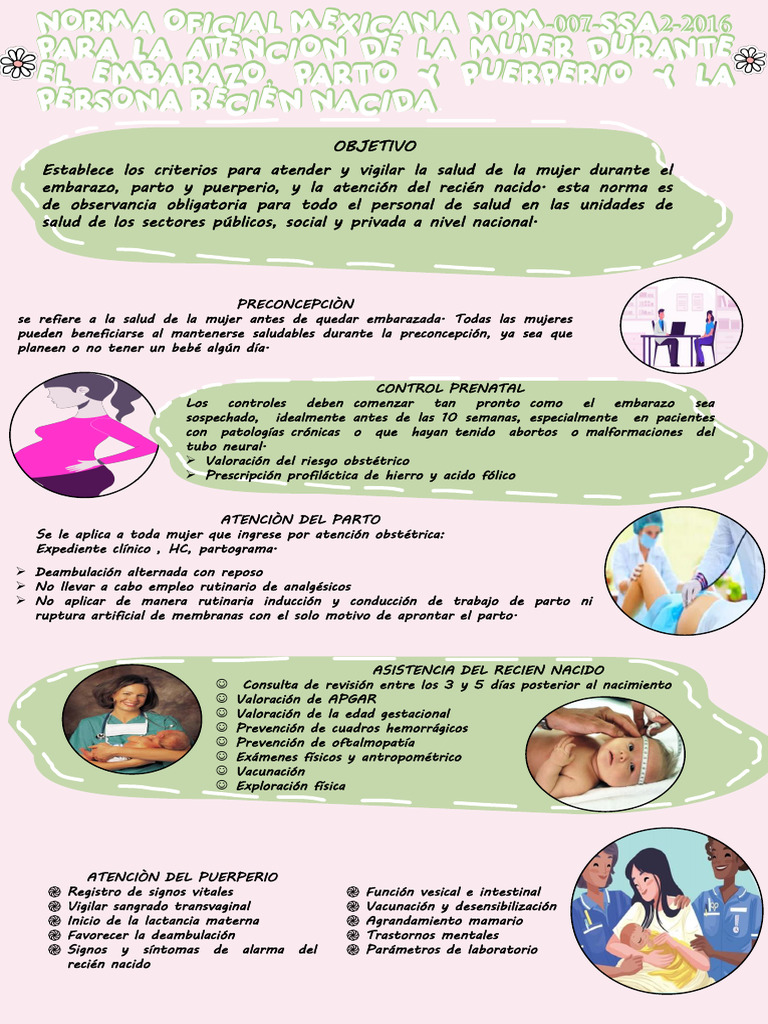 Infografia NOM 007 | PDF | El embarazo | Parto